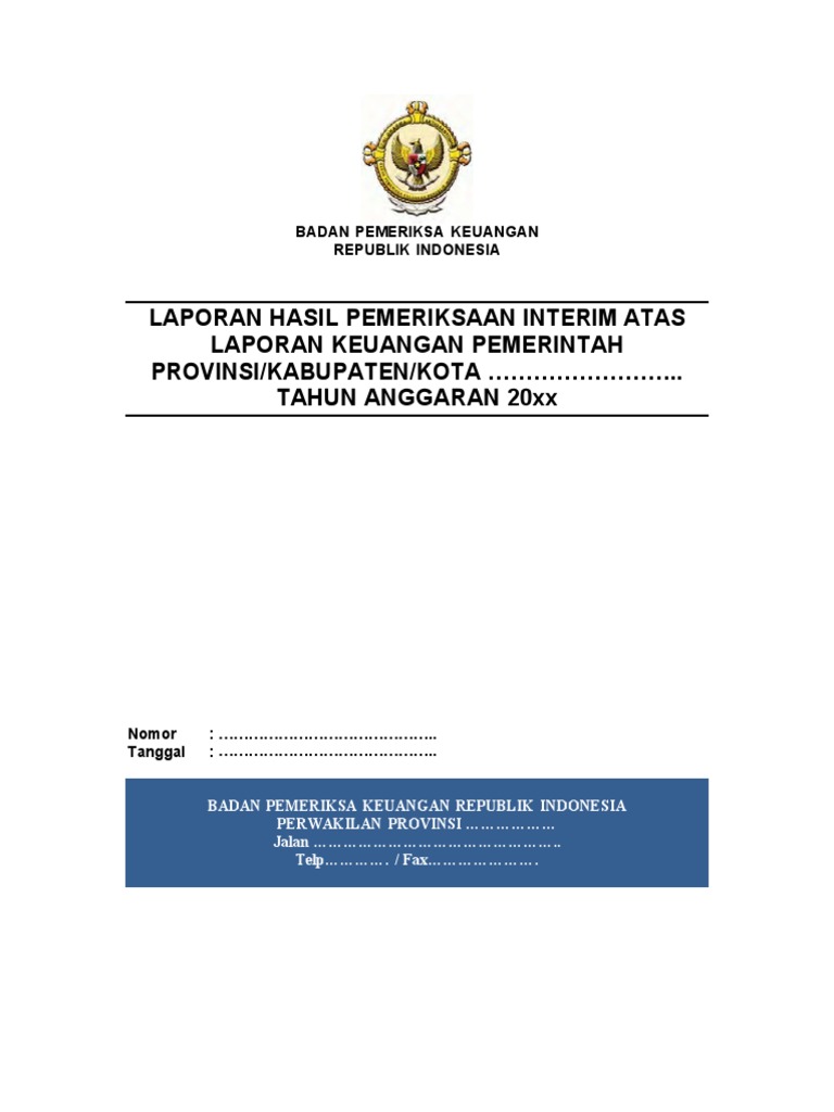 A.20 - 2 - Contoh LHP Interim | PDF
