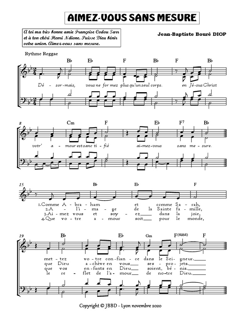 Aimez-Vous Sans Mesure | PDF