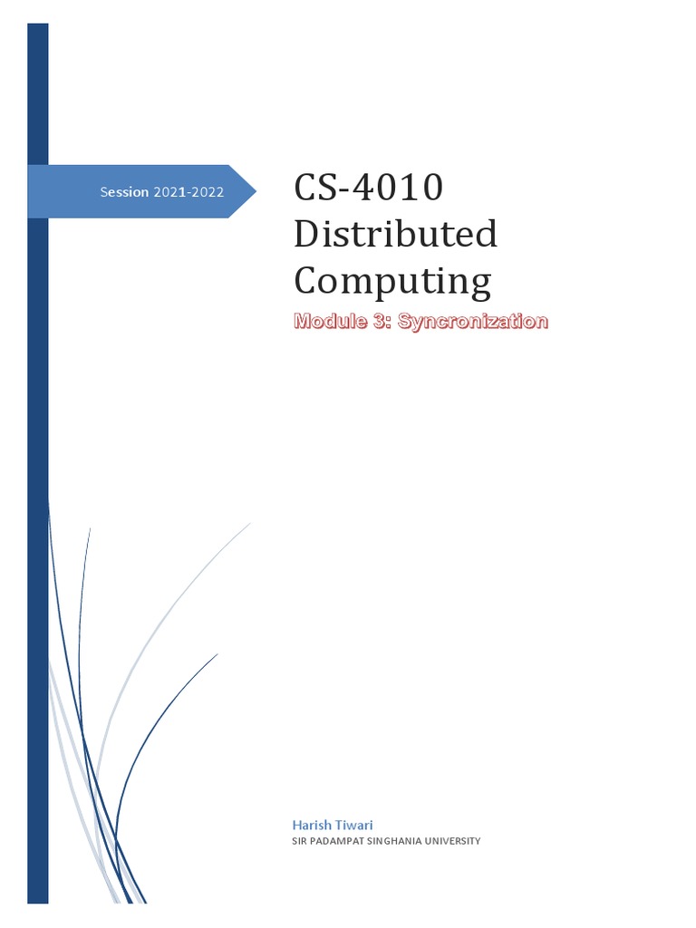 Module 3 Syncronization Pdf Distributed Computing Computer Architecture