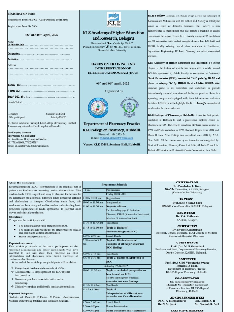 ECG Workshop Brochure - 2022 | Download Free PDF | Electrocardiography ...