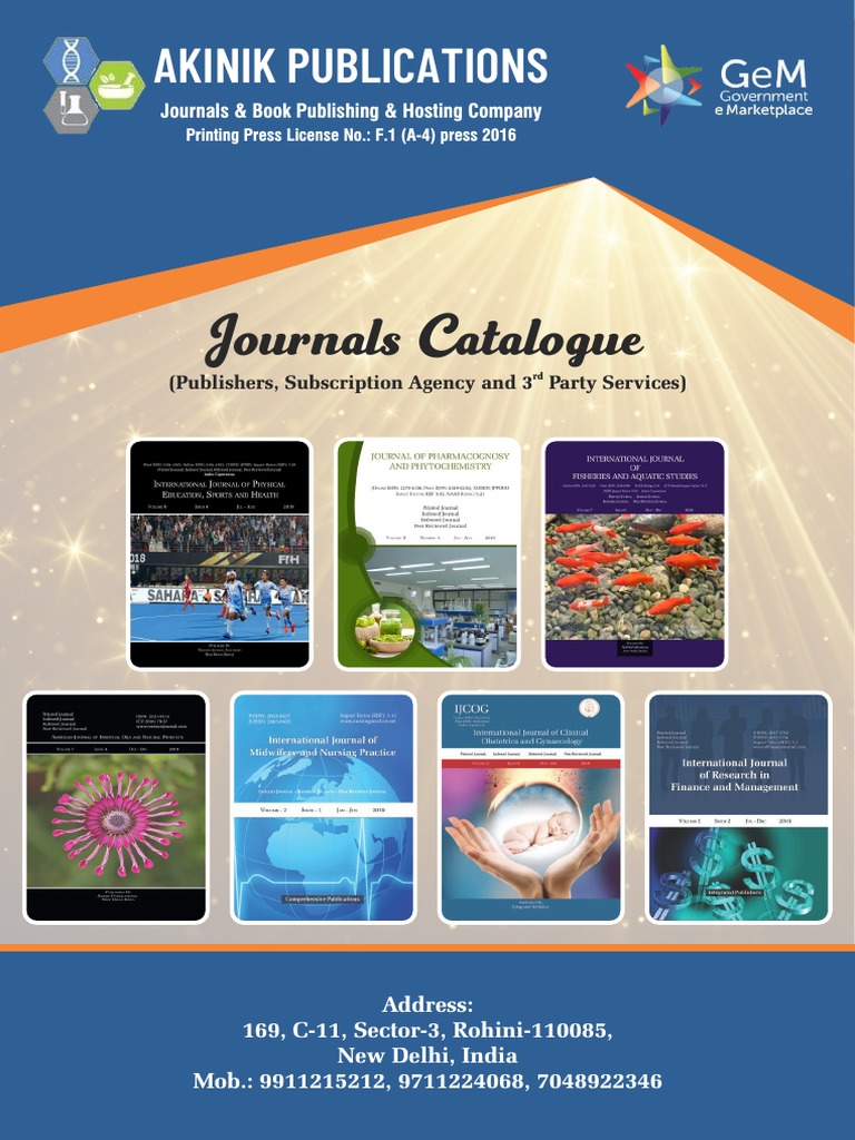 Akinik Publications: Journals Catalogue | PDF | Engineering ...