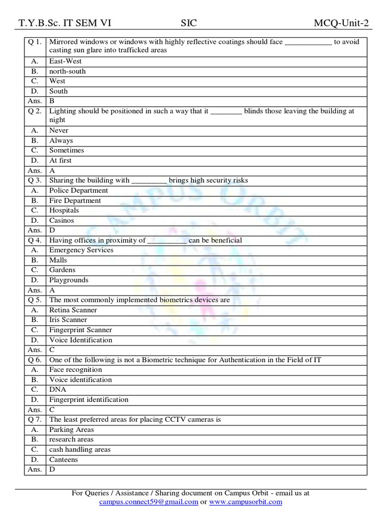 T.Y.B.Sc. It Sem Vi SIC MCQ-Unit-2 | PDF | Http Cookie | World Wide Web