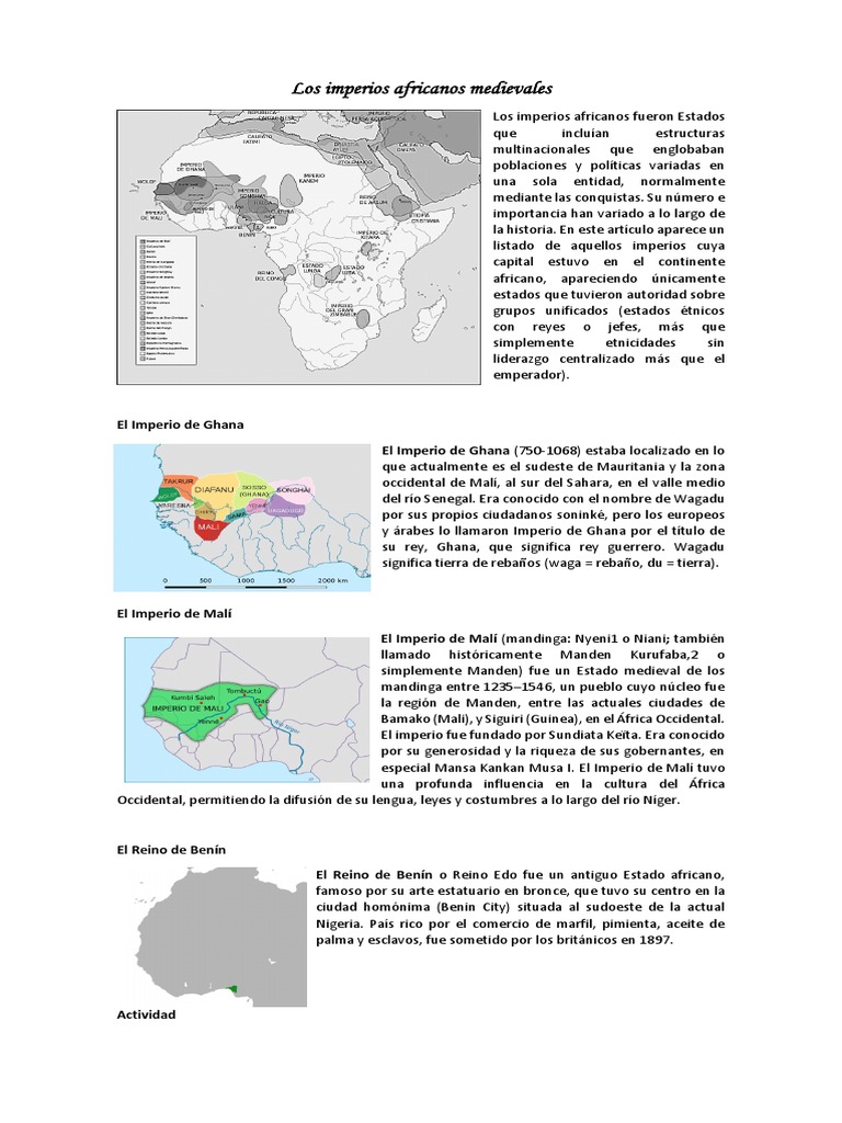 Imperios Africanos Medievales | PDF | África | Mali