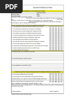 New Joinee Induction Feedback Form | PDF | Business | Employment
