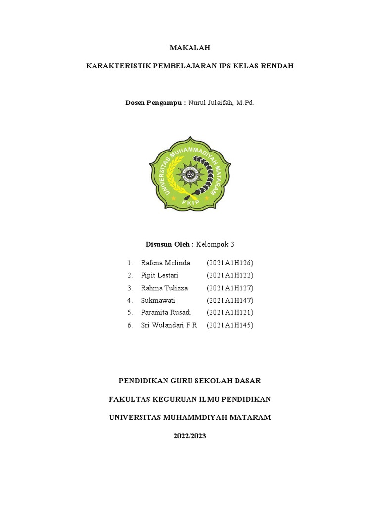 Makalah Ips | PDF | Karier & Perkembangan