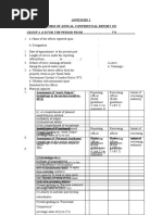 APR Format For Non Gazetted | PDF