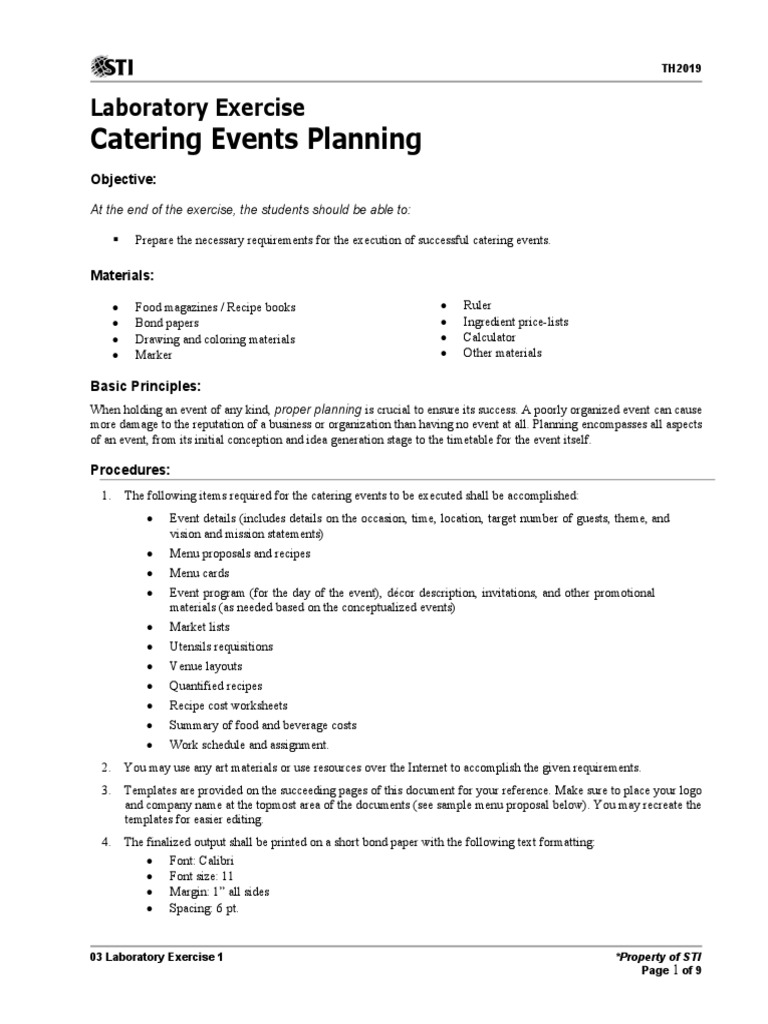 04 Laboratory Exercise 1 - ARG | PDF | Cakes | Kitchen Utensil