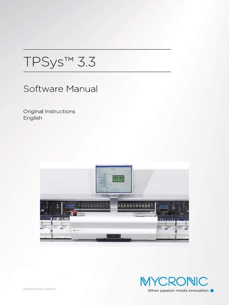 4002720-En Software Manual Tpsys 3.3 English A | PDF | Computer File ...