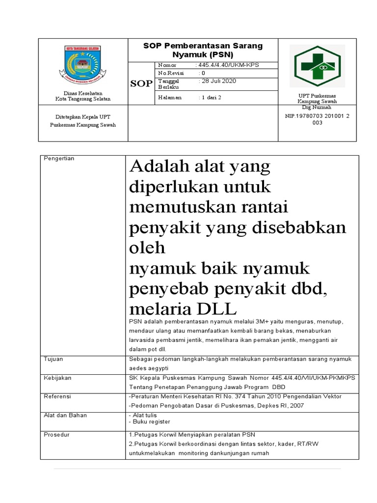 Sop PJB | PDF