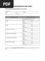 PACER Test Score Sheet Template | PDF | Sports