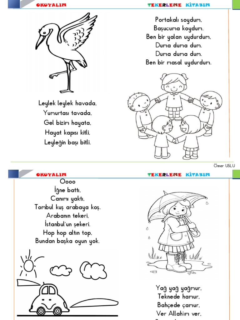 Tekerleme Etkinlikleri | PDF