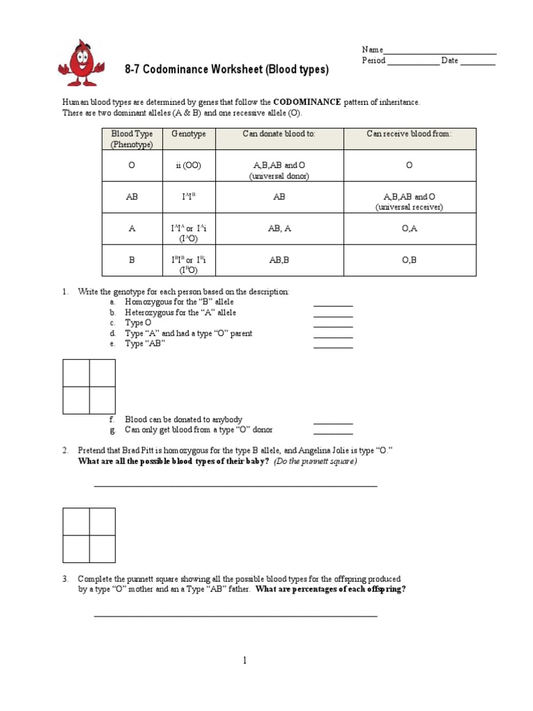 BLOOD TYPE INHERITANCE | PDF | Dominance (Genetics) | Genotype