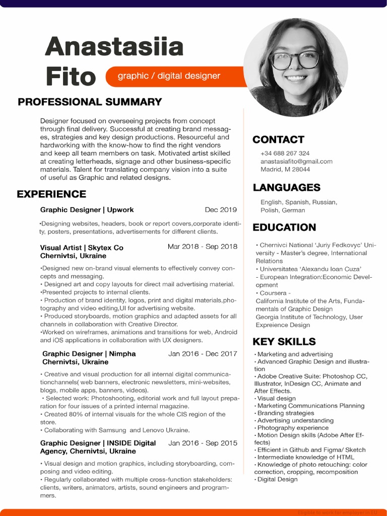 Anastasiia Fito CV | PDF