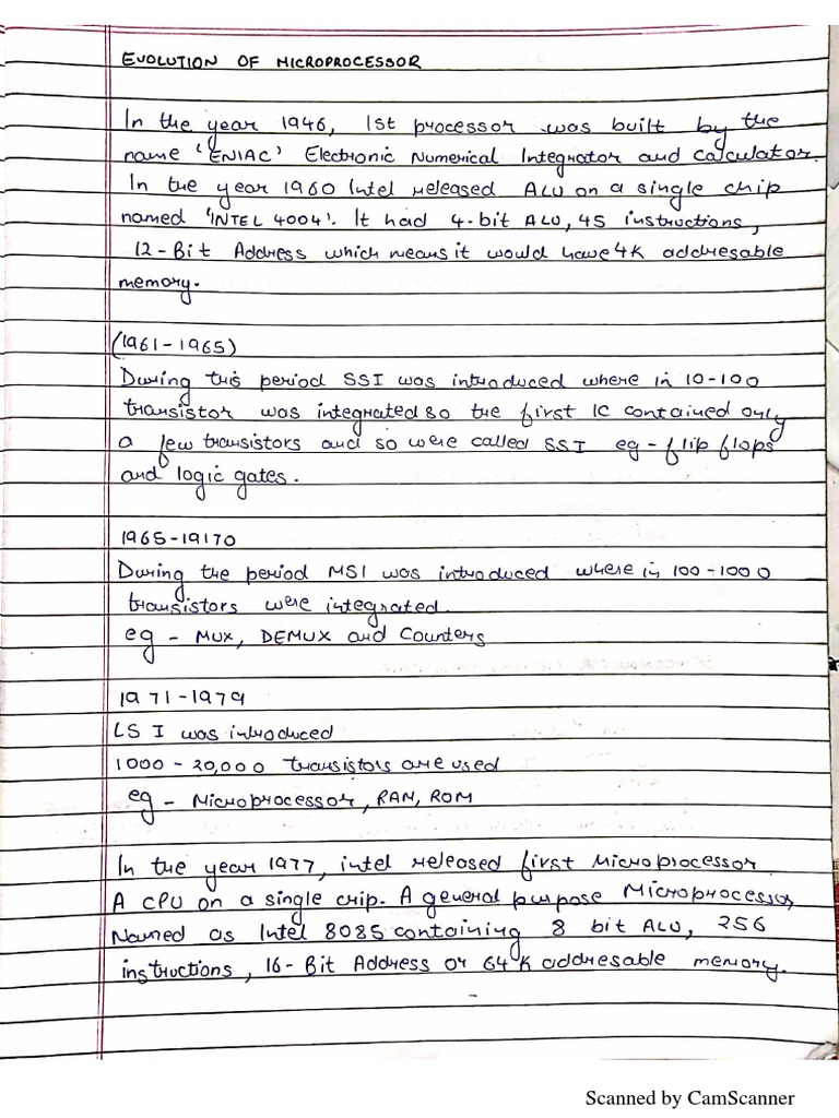 Microprocessor Notes Pdf
