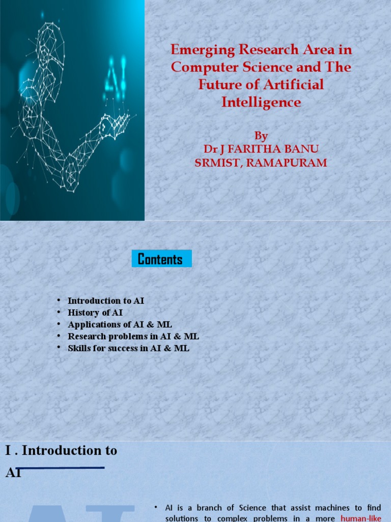 Emerging Research Area in Computer Science and The Future of Artificial ...