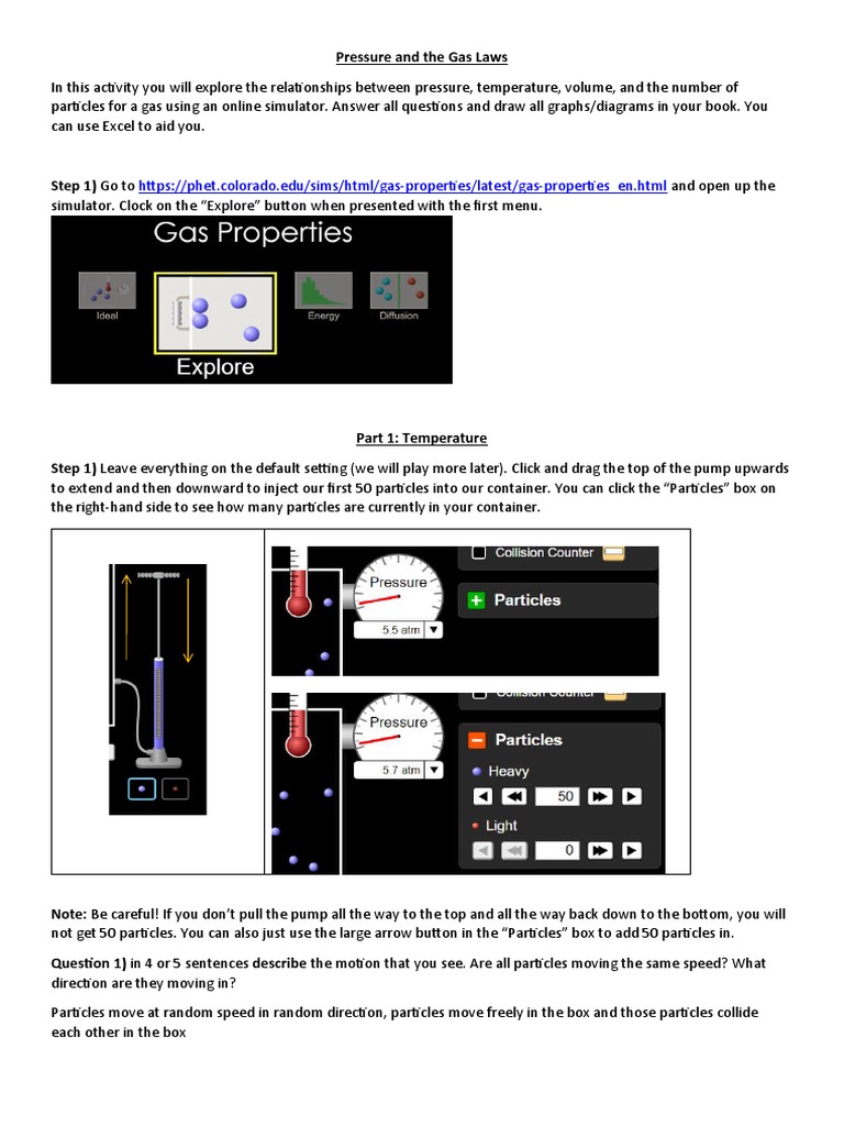 Pressure and The Gas Laws | PDF | Mole (Unit) | Gases