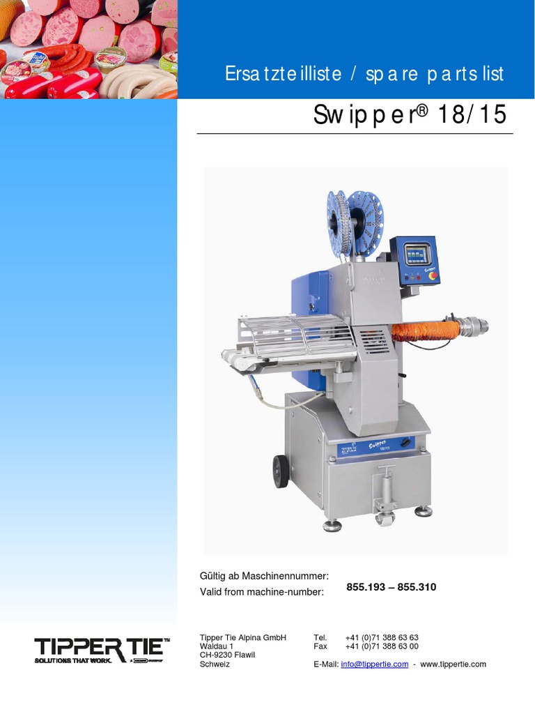 Manual Swipper 18-15 SR 855 219 | PDF