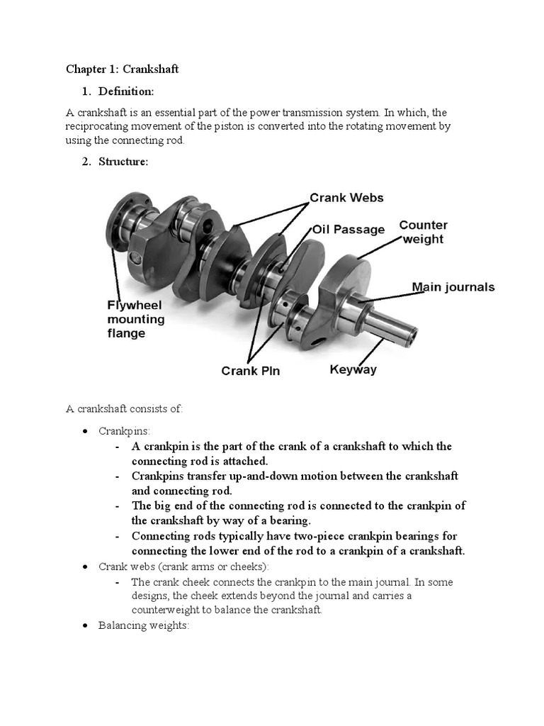 Crankshaft | PDF | Vehicle Parts | Mechanical Engineering
