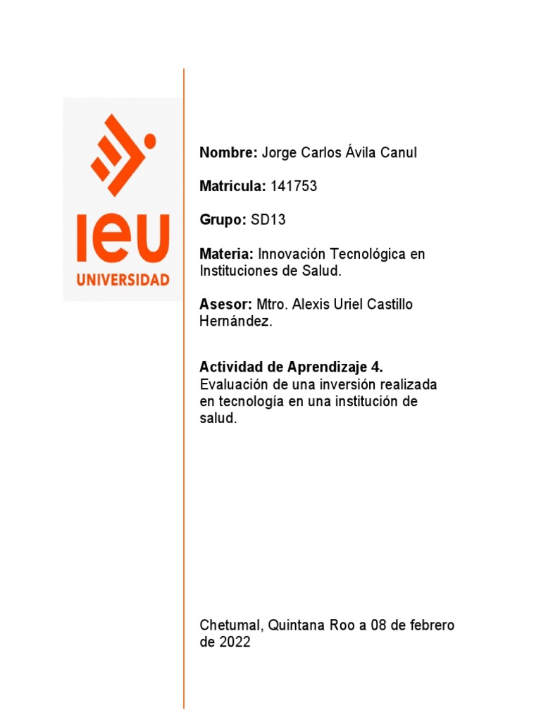 Actividad de Aprendizaje 4. Formulación de La Hipótesis y Variables de ...