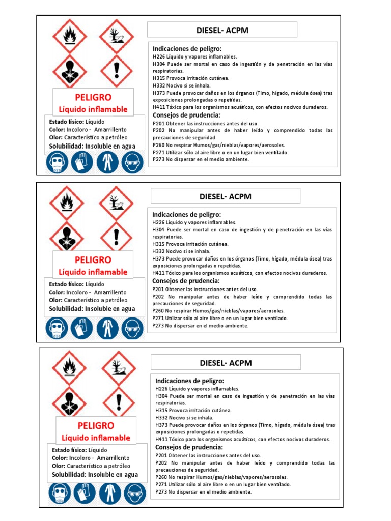 Etiquetas Sga | PDF | Etanol | Química