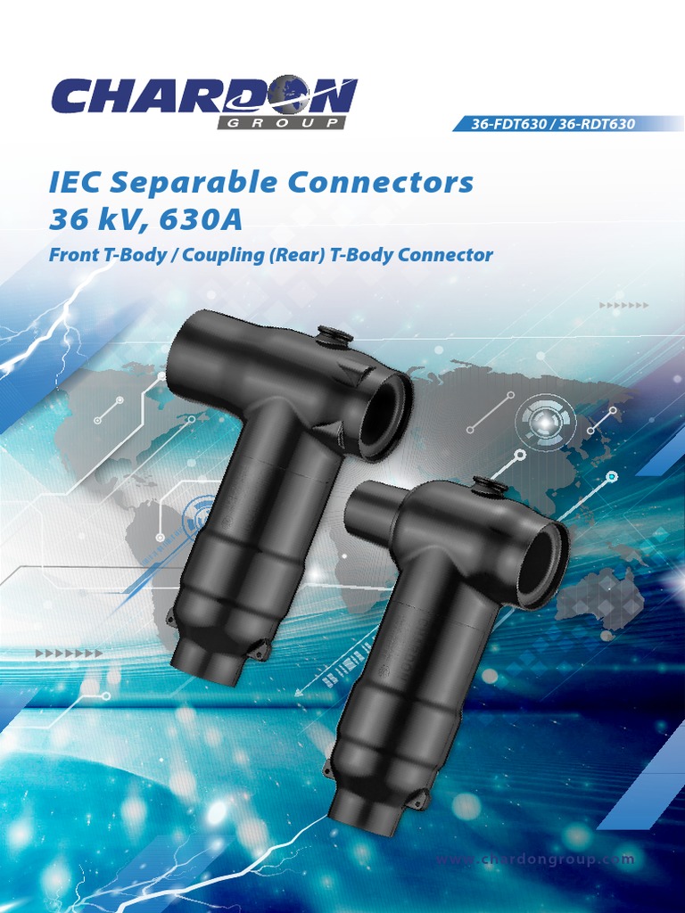 IEC Separable Connectors 36 KV, 630A: Front T-Body / Coupling (Rear) T ...
