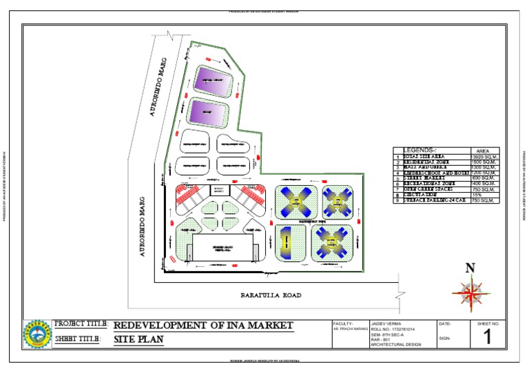 Ina Market Site Plan | PDF