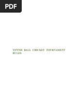 Turf Cricket Rules & Regulations | PDF