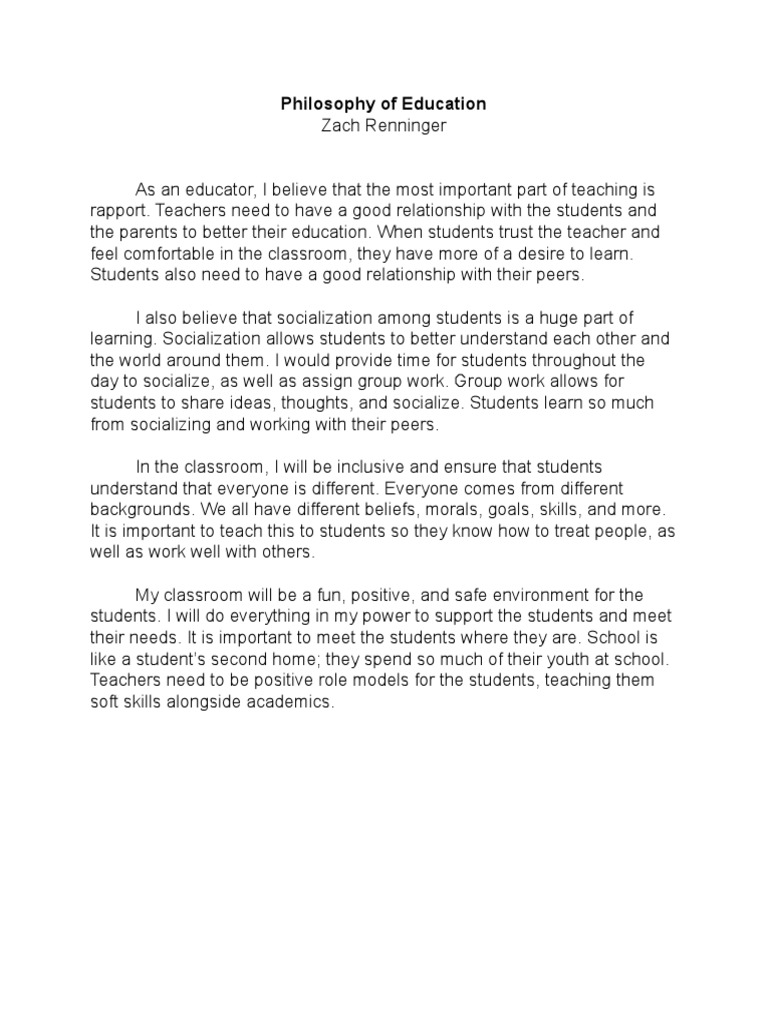 Philosophy of Education | PDF