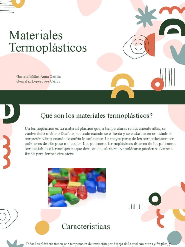 Termoplásticos: Características y aplicaciones | PDF | Termoplástico ...