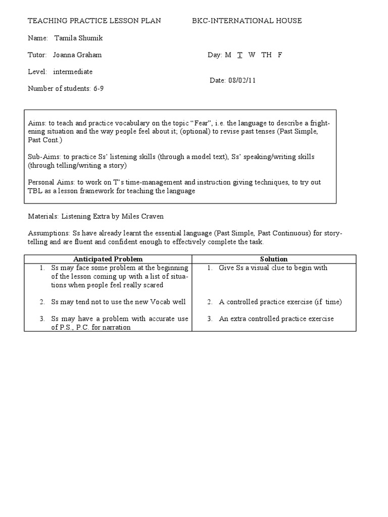 Anticipated Problem Solution | PDF
