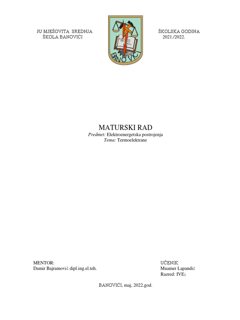 Maturski Rad | PDF