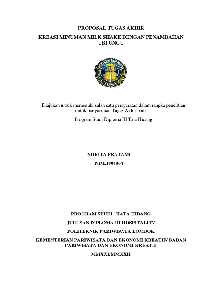 Proposal Tugas Akhir | PDF
