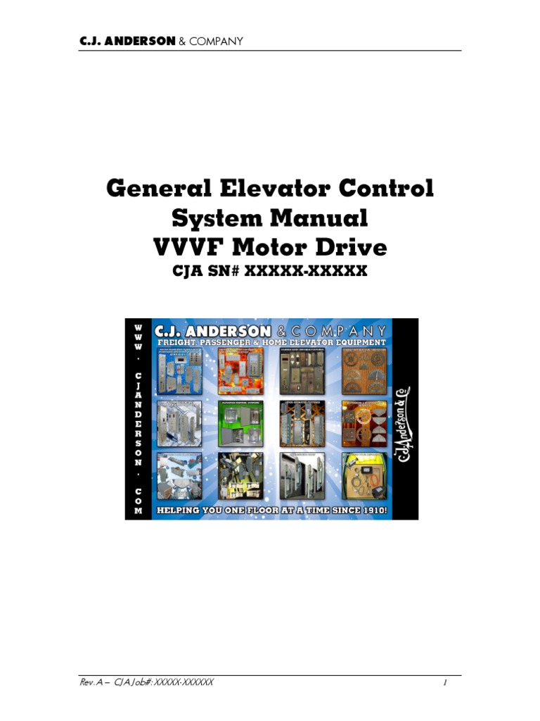 General-Controller-Manual-VVVF | PDF | Elevator | Electric Motor