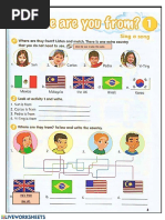 Countries and Nationalities Reading Comprehension DIAPOSITIVAS | PDF