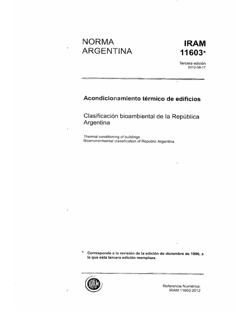 Iram 11603-2012 | PDF