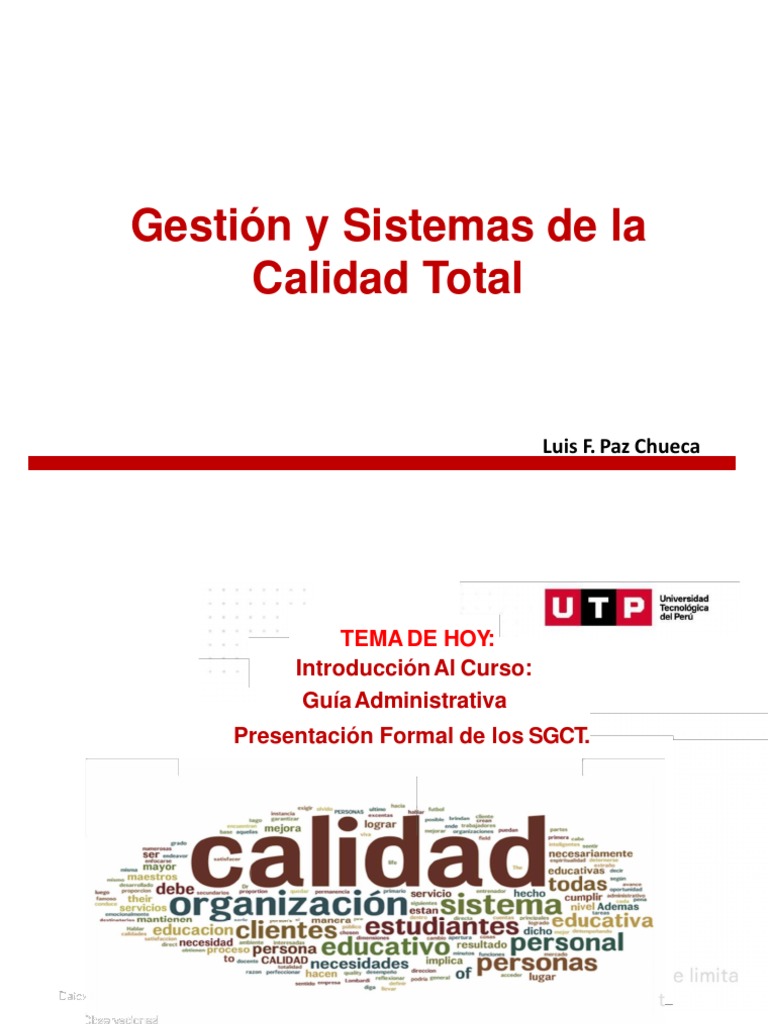 S01.s01 Material Introduccion A La Gestion y Sistema de Calidad Total | Descargar gratis PDF ...