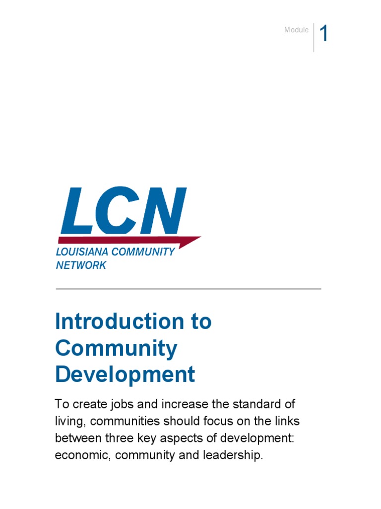 LCN Module 1 Overview | PDF | Social Capital | Survey Methodology