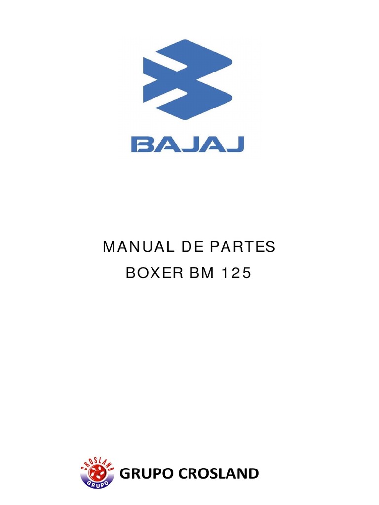 Manual de Partes - Boxer BM125 | PDF | Engines | Motor Vehicle