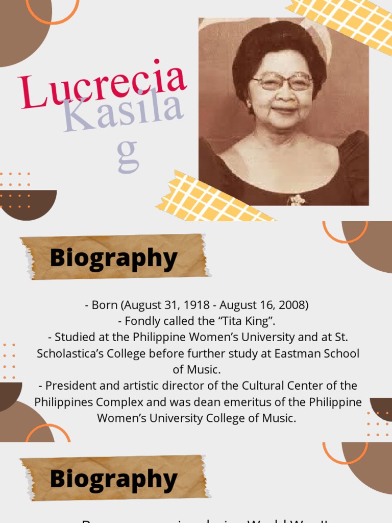 Lucrecia Kasilag | PDF