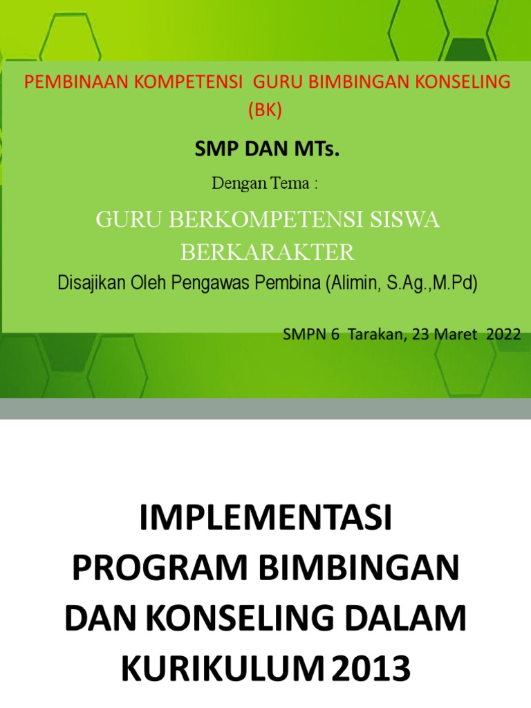 Implementasi Program BK Pada Kurikulum 2013 | PDF