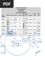 TIME TABLE Format | PDF