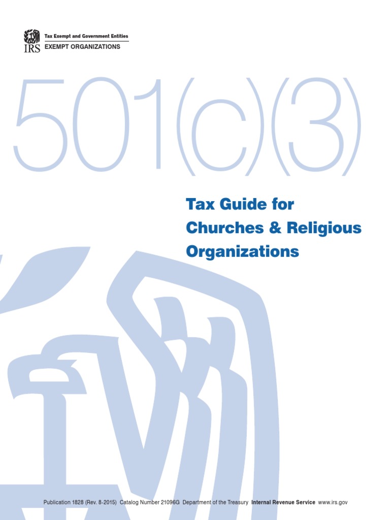 Tax Guide For Churches & Religious Organizations | PDF | 501(C ...