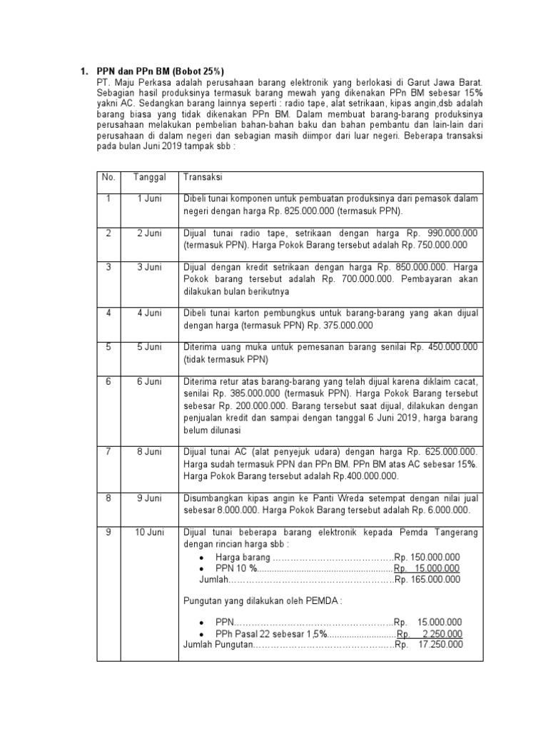 PPN Dan PPN BM Tugas | PDF | Pengelolaan Keuangan & Uang