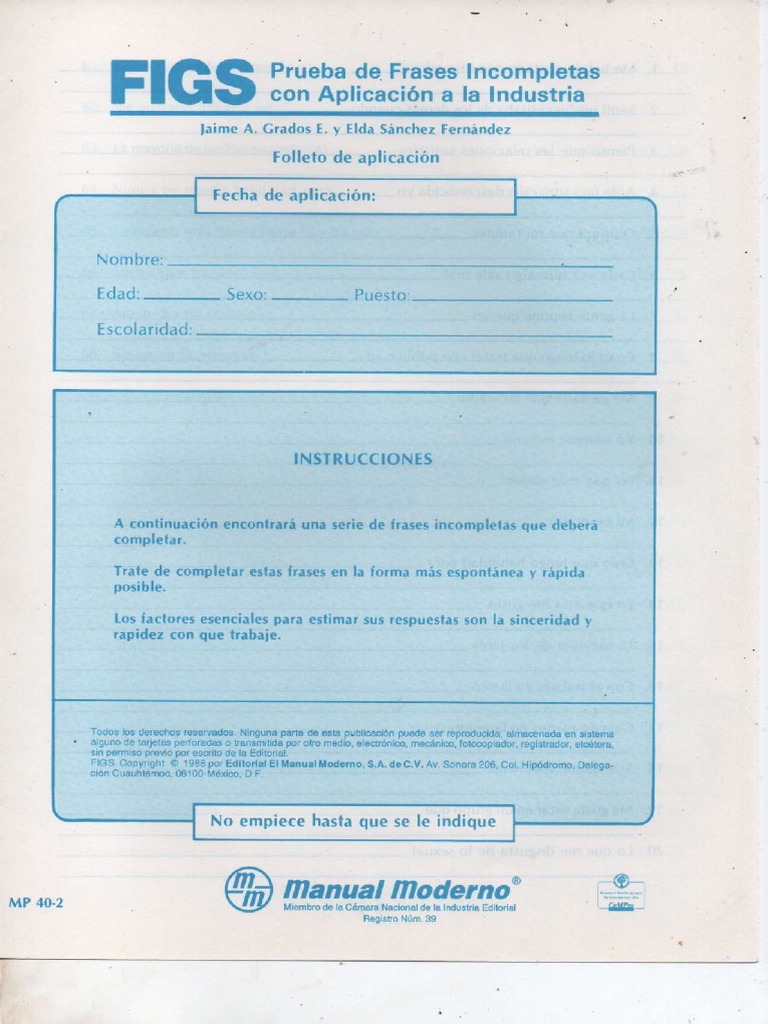 Folleto de Aplicación FIGS | PDF