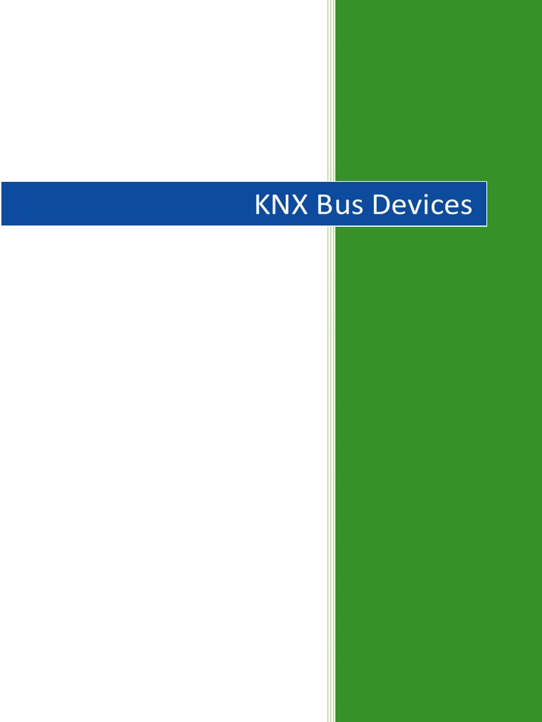 KNX Bus Devices | PDF | Computer Data Storage | Computer Science