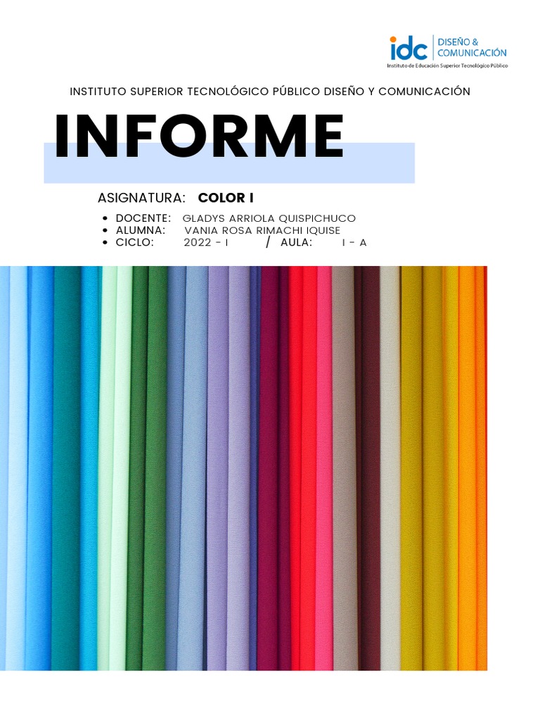 Informe de Color | PDF | Color | Percepción visual