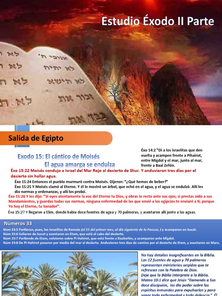 Estudio Exodo 2 | PDF | Moisés | Diez Mandamientos