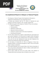 Accomplishment Report of Indigenous Peoples Education (Iped) | PDF