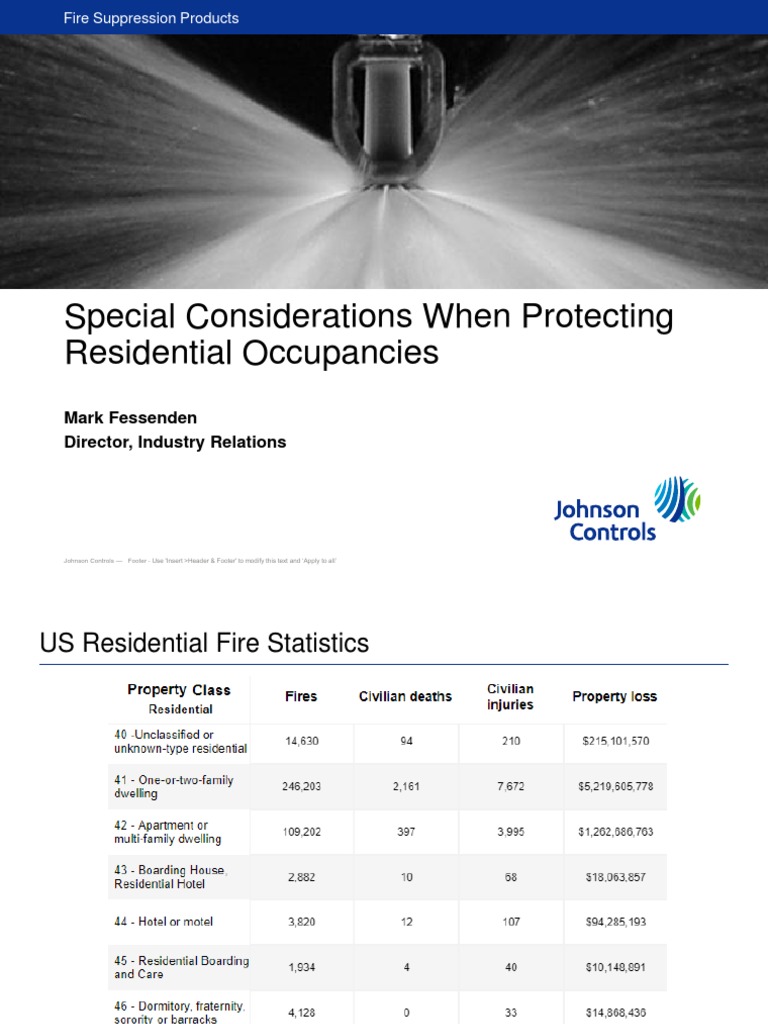 Special Considerations When Protecting Residential Occupancies | PDF ...