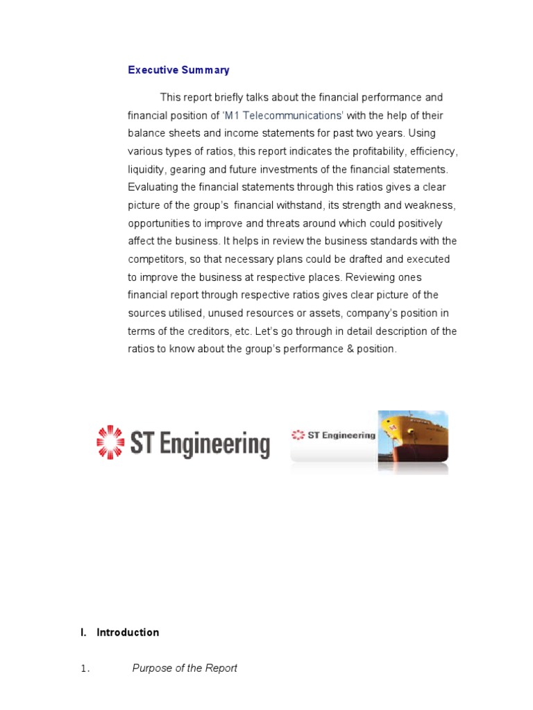 M1 Telecom Financial Analysis Report | PDF | Financial Statement | Debt